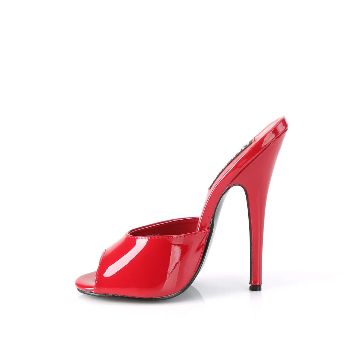High Heel Pantolette Domina 101 Rot Lack Devious By Pleaser Fashion