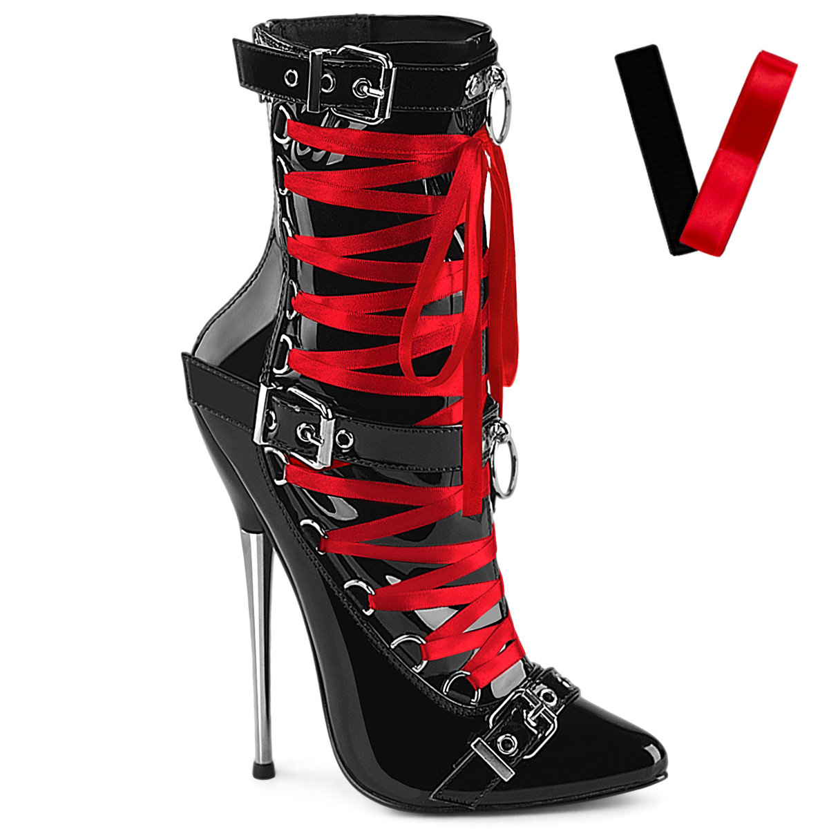 High Heel extrem Stiefelette mit 16 cm Metallabsatz DAGGER-1032 von ...